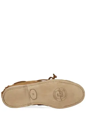 GOLDEN GOOSE Moccasin With Fringe - Brown