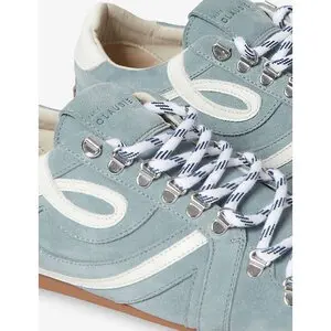 Claudie Pierlot Swing Suede Trainers - Sky
