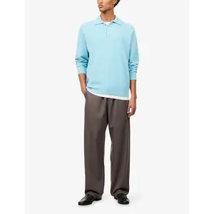 UMIT BENAN Diana Relaxed-fit Cashmere Polo Top