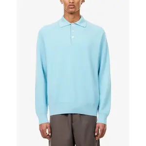 UMIT BENAN Diana Relaxed-fit Cashmere Polo Top