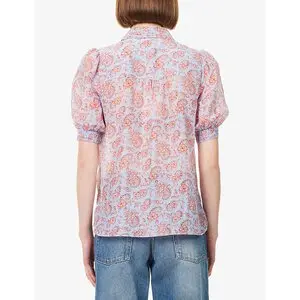 ME+EM Paisley-print Cotton And Silk Shirt