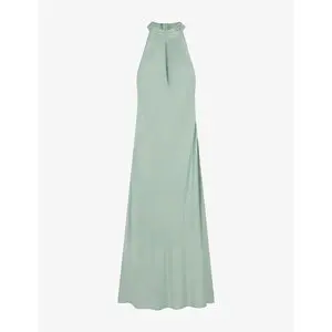 OMNES High-neck Maxi Dress - Sage