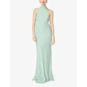 OMNES High-neck Maxi Dress - Sage