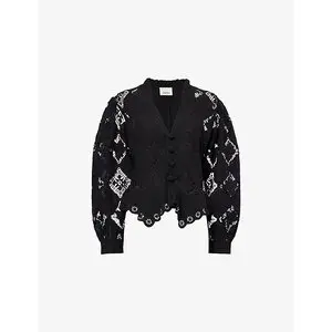 Isabel Marant Étoile Nina Embroidered Cotton And Linen Top
