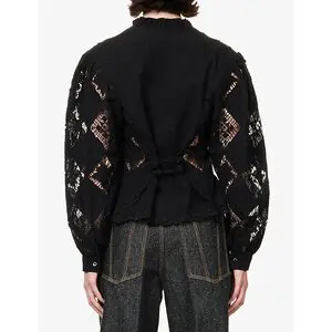 Isabel Marant Étoile Nina Embroidered Cotton And Linen Top