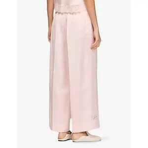 Sandro Wide-leg Drawstring-waist Trousers