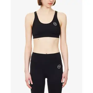 SPORTY & RICH Duty Logo-print Sports Bra