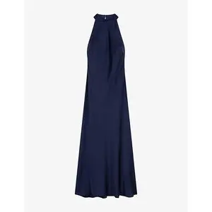 OMNES Seychelles Halterneck Maxi Dress - Navy