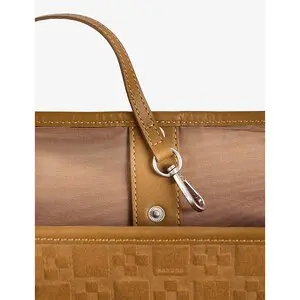 Sandro Square Cross Leather Shopper Bag