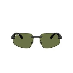 Ray-ban Rb4475 Rimless Sunglasses With Red Polarized Lenses - Sand Black