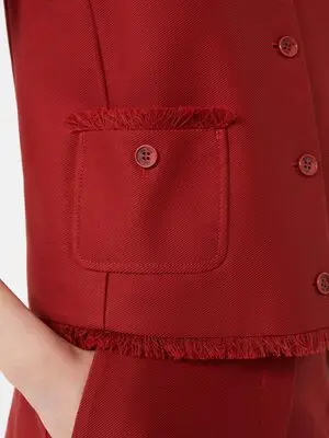 Max Mara Cotton Gabardine Jersey Gilet