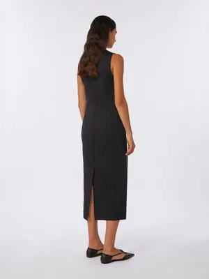Max Mara Viscose Technical Jersey Midi Dress