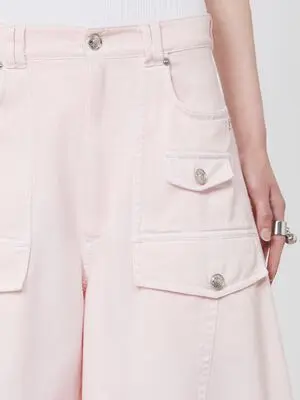 Max Mara Bull Denim Cargo Trousers