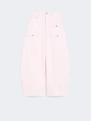 Max Mara Bull Denim Cargo Trousers