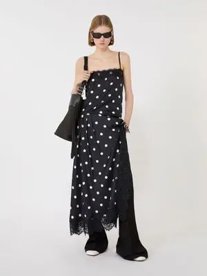 Max Mara Lace-detail Long Dress