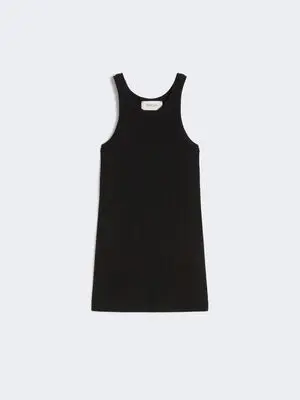 Max Mara Cotton And Silk Ribbed Vest Top