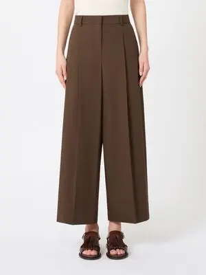 Max Mara Stretch Cotton Gabardine Trousers