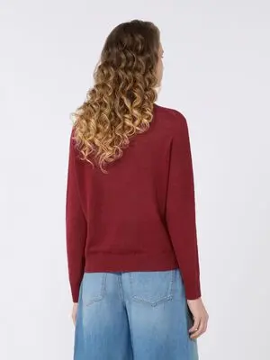 Max Mara Linen Yarn Jumper - Cherry