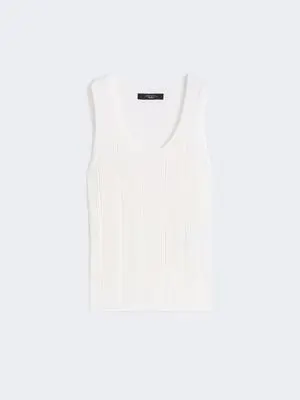 Max Mara Sleeveless Viscose Jumper