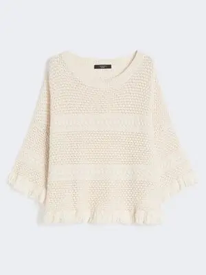 Max Mara Cotton-yarn Jumper - Ecru