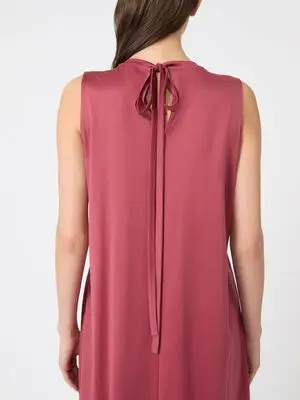 Max Mara Cotton Jersey Fluid Midi Dress - Cherry