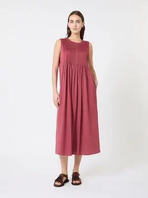 Max Mara Cotton Jersey Fluid Midi Dress - Cherry