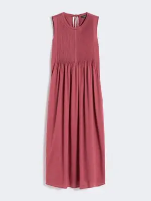 Max Mara Cotton Jersey Fluid Midi Dress - Cherry