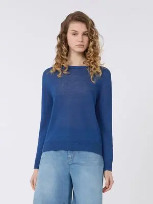 Max Mara Linen Yarn Jumper - Ocean