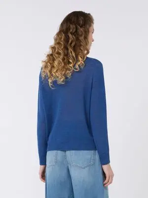 Max Mara Linen Yarn Jumper - Ocean
