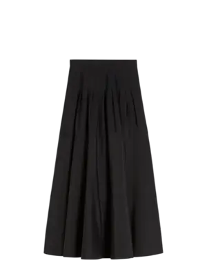 Max Mara Long Cotton Poplin Skirt