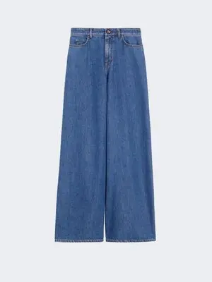 Max Mara Straight-fit Cotton Denim Jeans - Navy