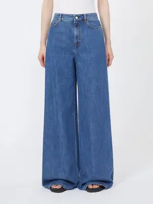 Max Mara Straight-fit Cotton Denim Jeans - Navy