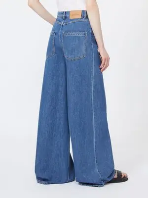 Max Mara Straight-fit Cotton Denim Jeans - Navy