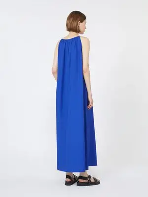 Max Mara Cotton Poplin Maxi Dress - Navy