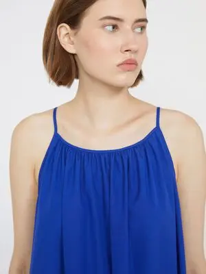 Max Mara Cotton Poplin Maxi Dress - Navy
