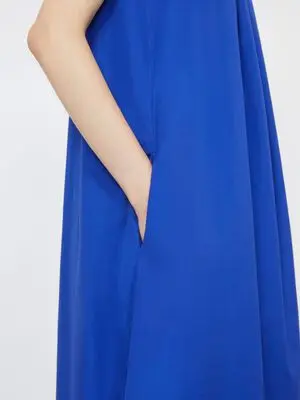 Max Mara Cotton Poplin Maxi Dress - Navy