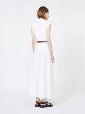 Max Mara Cotton Poplin Circle Dress - Optical White