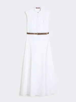 Max Mara Cotton Poplin Circle Dress - Optical White