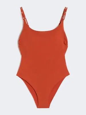 Max Mara Jersey Racer-back Swimsuit