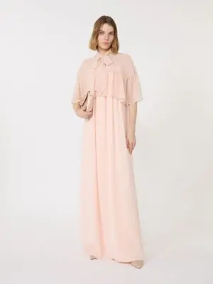 Max Mara Cady Bustier Maxi Dress - Powder