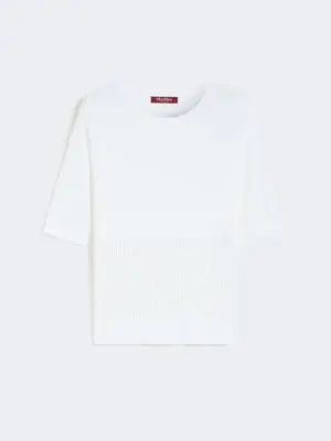 Max Mara Viscose Yarn Jumper - Optical White