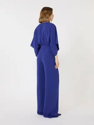 Max Mara Lightweight Cady Jumpsuit - Cornflower Blue