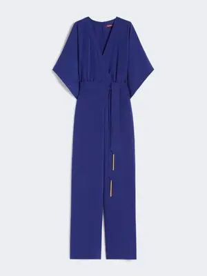 Max Mara Lightweight Cady Jumpsuit - Cornflower Blue