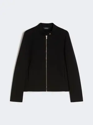 Max Mara Scuba Jersey Biker Jacket