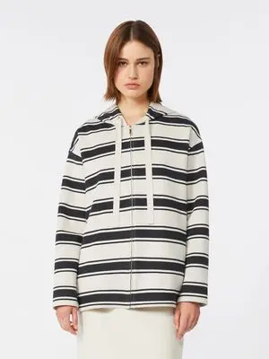 Max Mara Striped Scuba Jersey Sweatshirt