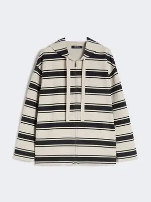 Max Mara Striped Scuba Jersey Sweatshirt