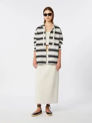 Max Mara Striped Scuba Jersey Sweatshirt