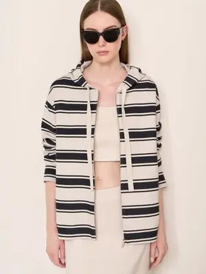 Max Mara Striped Scuba Jersey Sweatshirt
