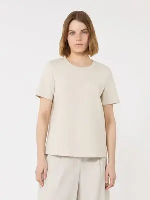 Max Mara Scuba Jersey T-shirt - Beige