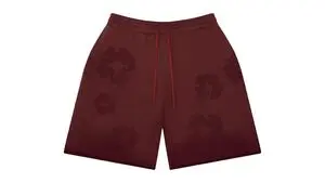 DENIM TEARS Cotton Wreath Sweatshorts - Beet Root